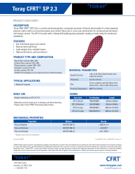 Product Datasheets: comprehensive technical information - Toray PMC